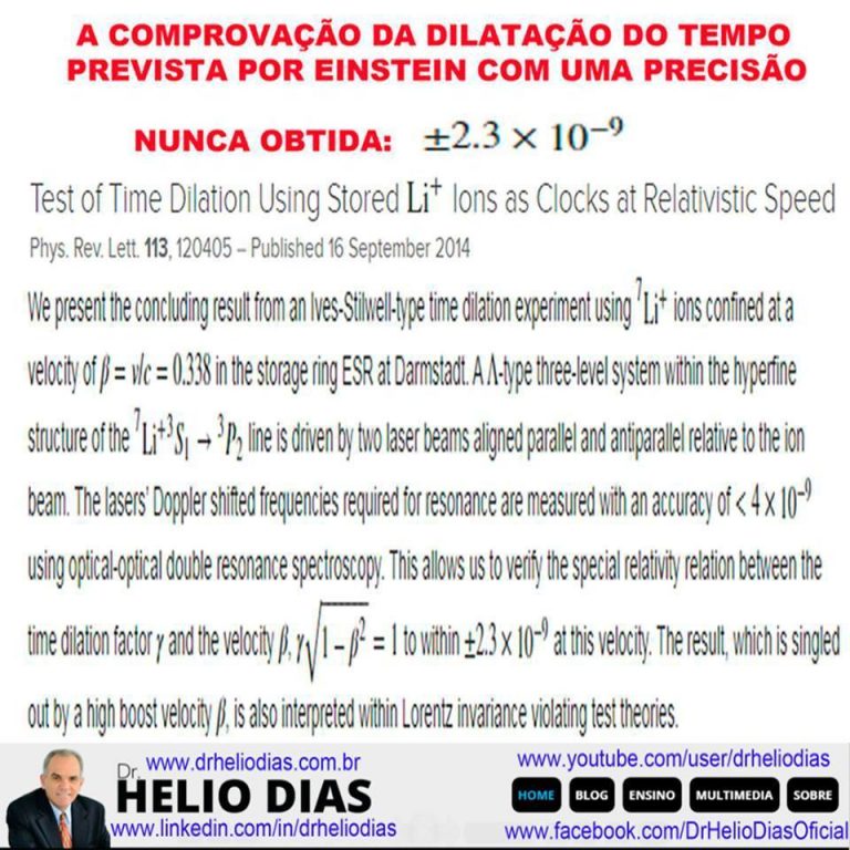A dilatação do tempo!
